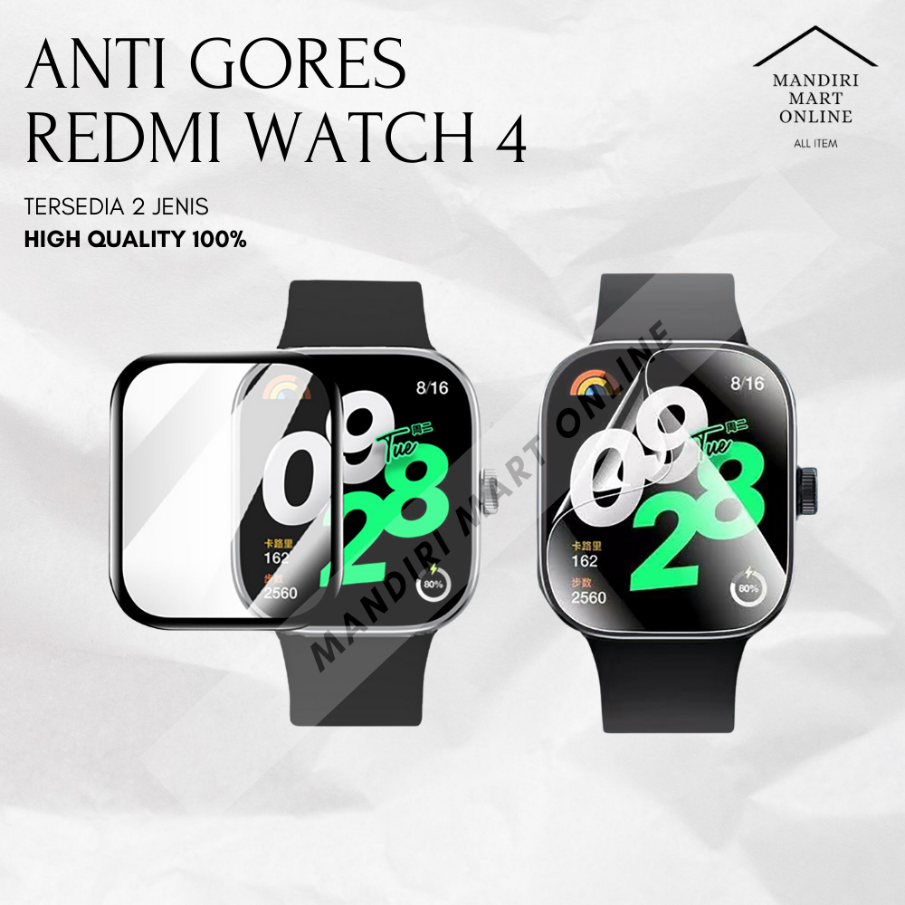 Jual Anti Gores Redmi Watch 4 3D / 2D Screen Protector Redmi Watch 4 ...