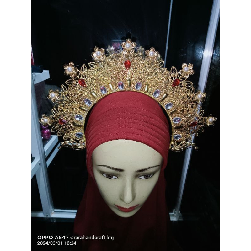 Jual (style 43) bando adat/bando tari/bando karnaval/mahkota sunting ...