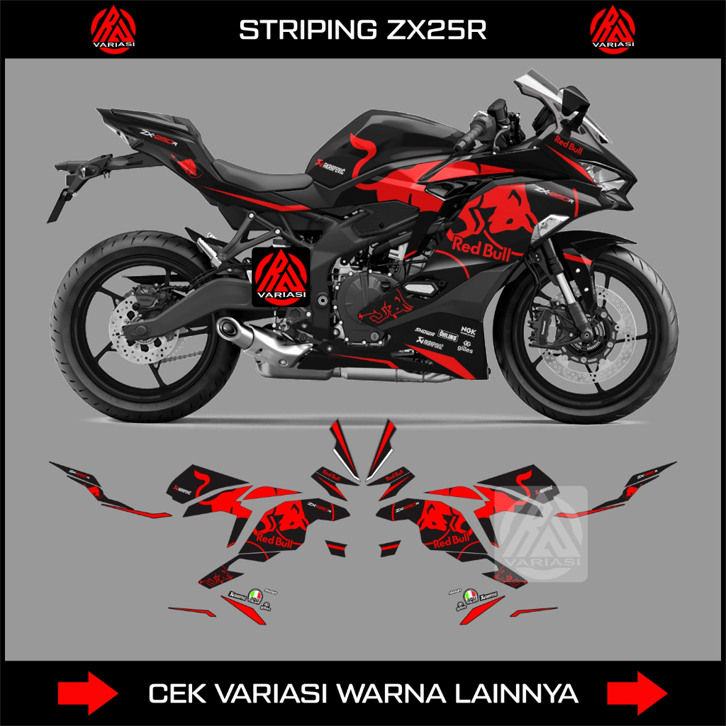 Jual STRIPING STICKER NINJA ZX25R / DECAL KAWASAKI NINJA ZX 25R ...