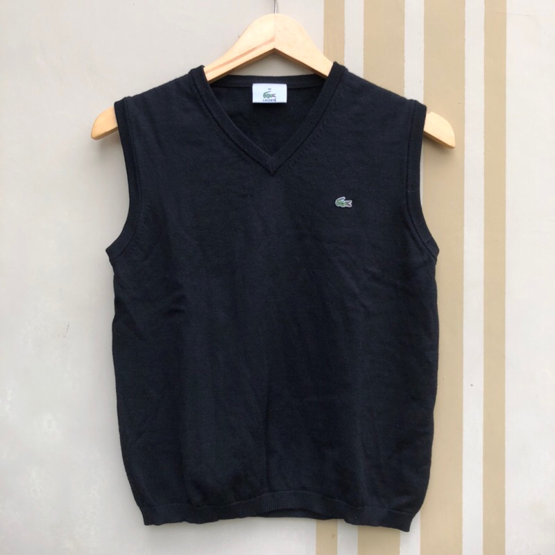 Jual Thrift vest hitam lacoste | Shopee Indonesia