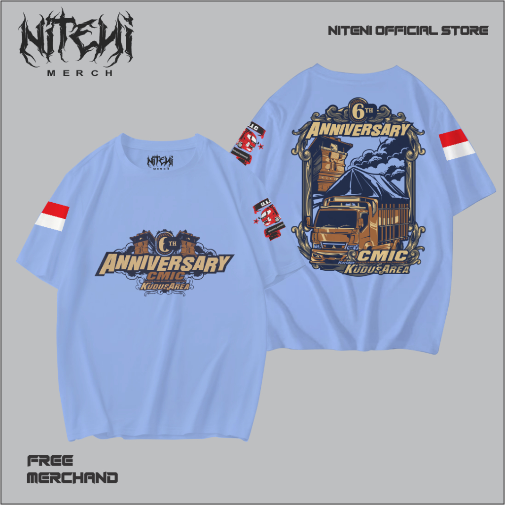 Jual kaos truck CMIC ANNIVERSARY KUDUS 6th original kaos truck mania ...