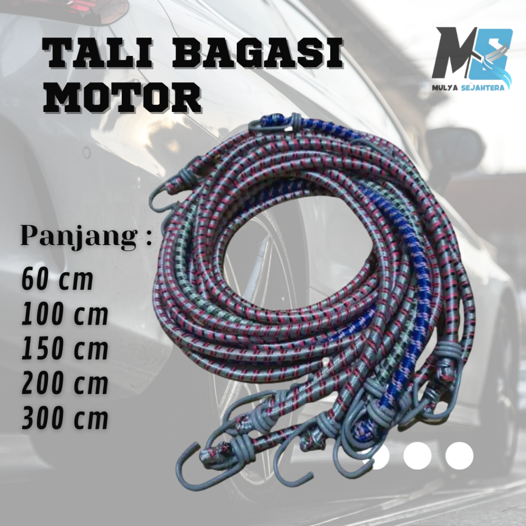 Jual Tali Bagasi Motor Serbaguna / Tali Pengikat Barang di Jok Motor ...