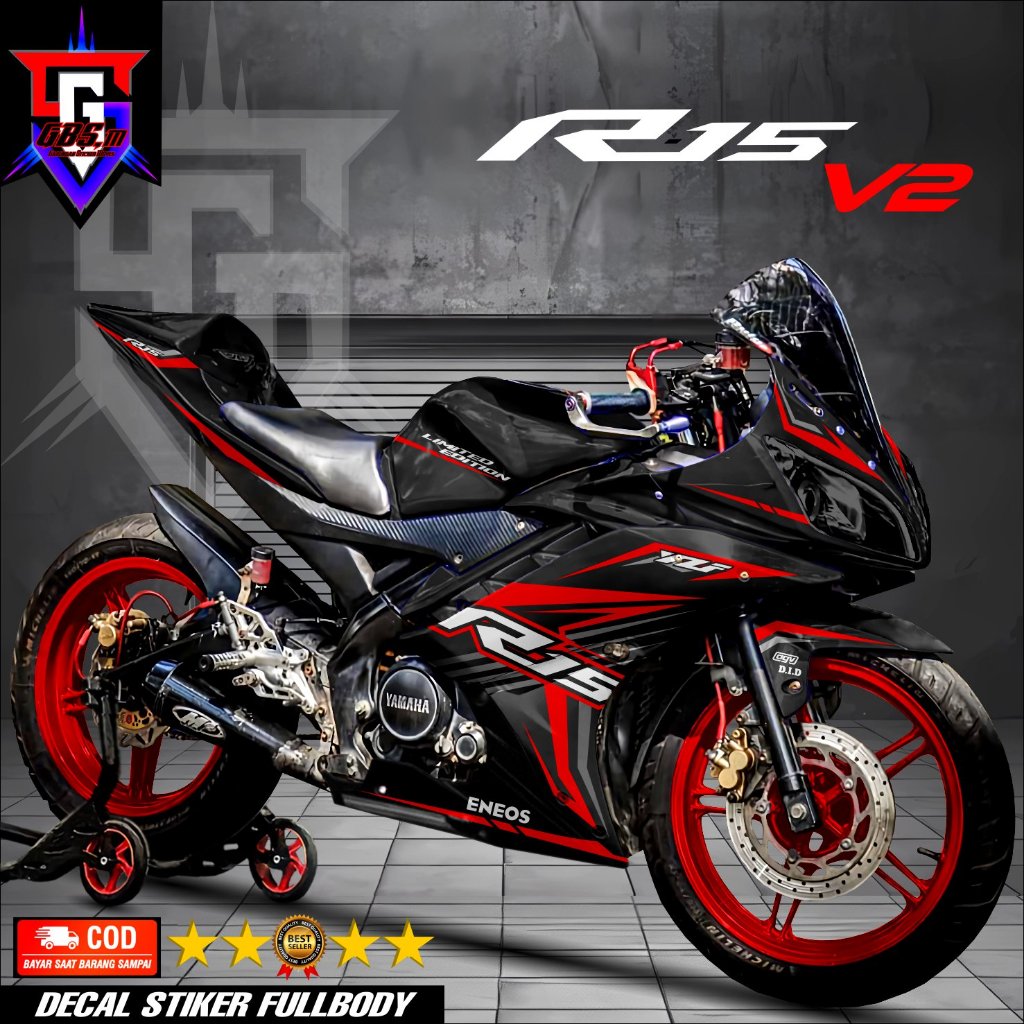 Jual Terbaru - Decal Stiker Motor R15 v2 Fullbody modifikasi Stiker R15 ...