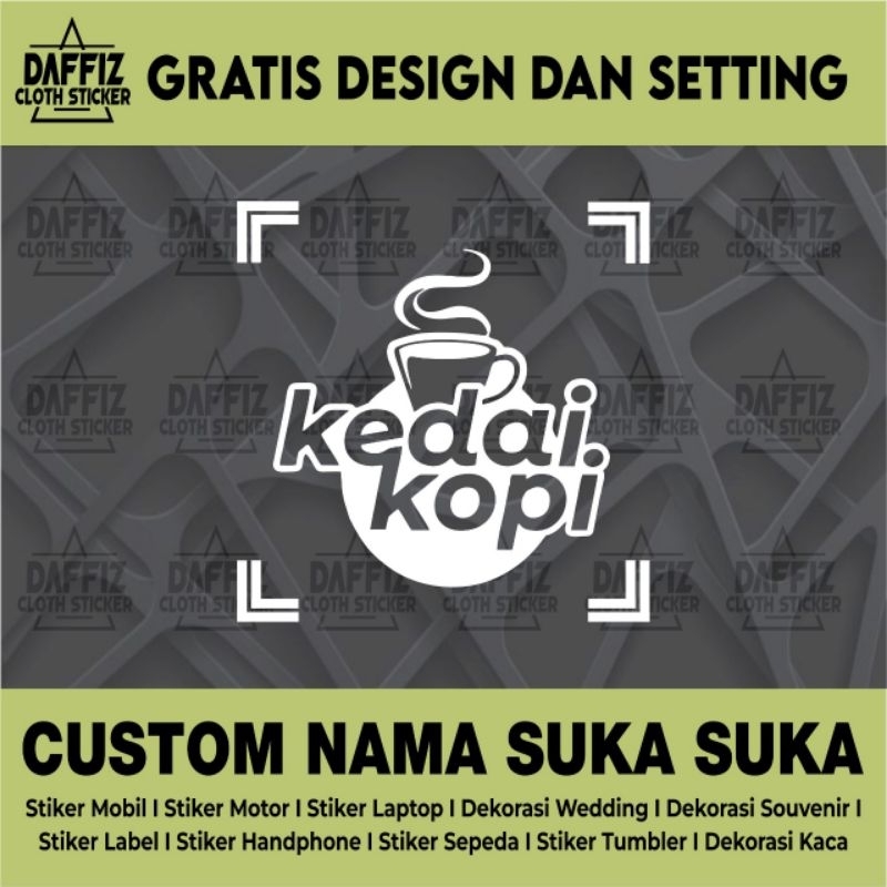 Jual Stiker Cutting Untuk kaca Kedai Kopi | Shopee Indonesia