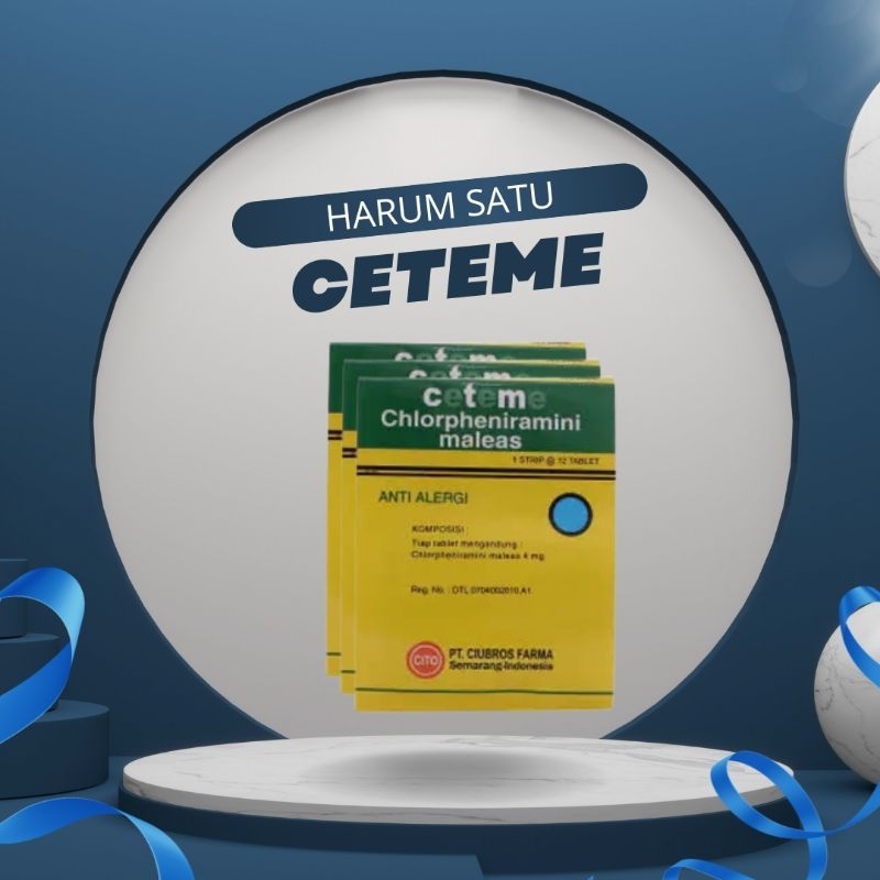 Jual CeTeMe Obat Anti Alergi Gatal CTM Strip 12 Tablet | Shopee Indonesia