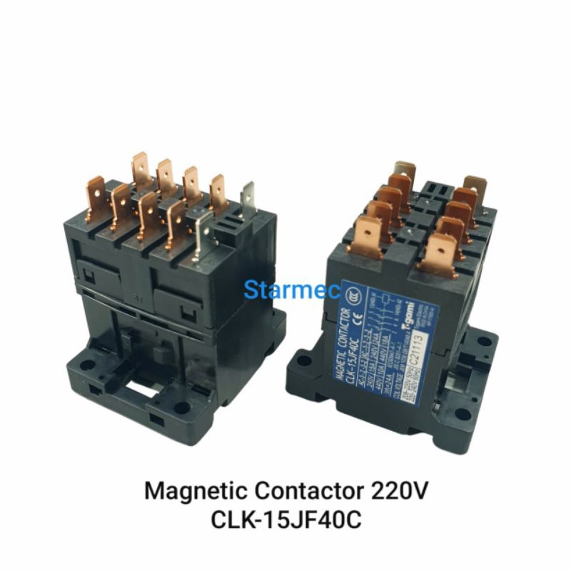 Jual MAGNETIC CONTAKTOR AC DAIKIN 220 VOLT CLK-15JF40C WARNA HITAM ...