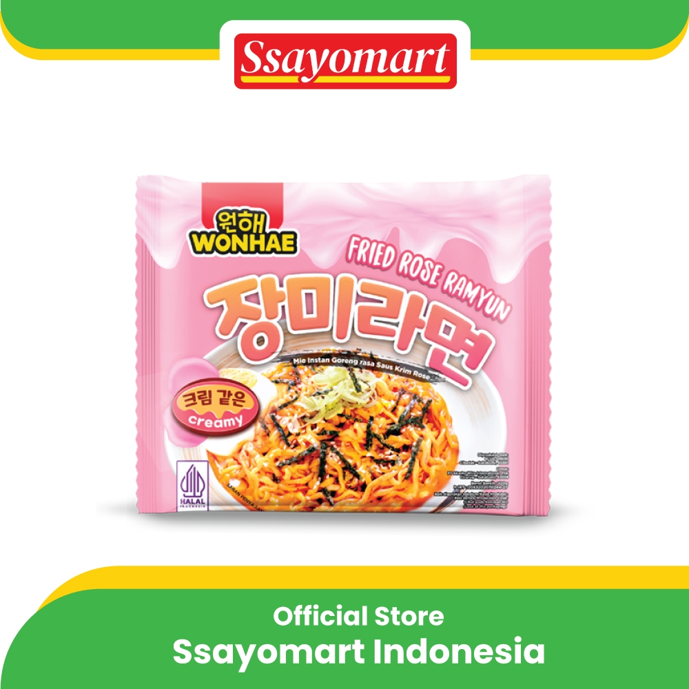 Jual Wonhae Fried Rose Ramyun Mie Instan Goreng Creamy Import Korea ...