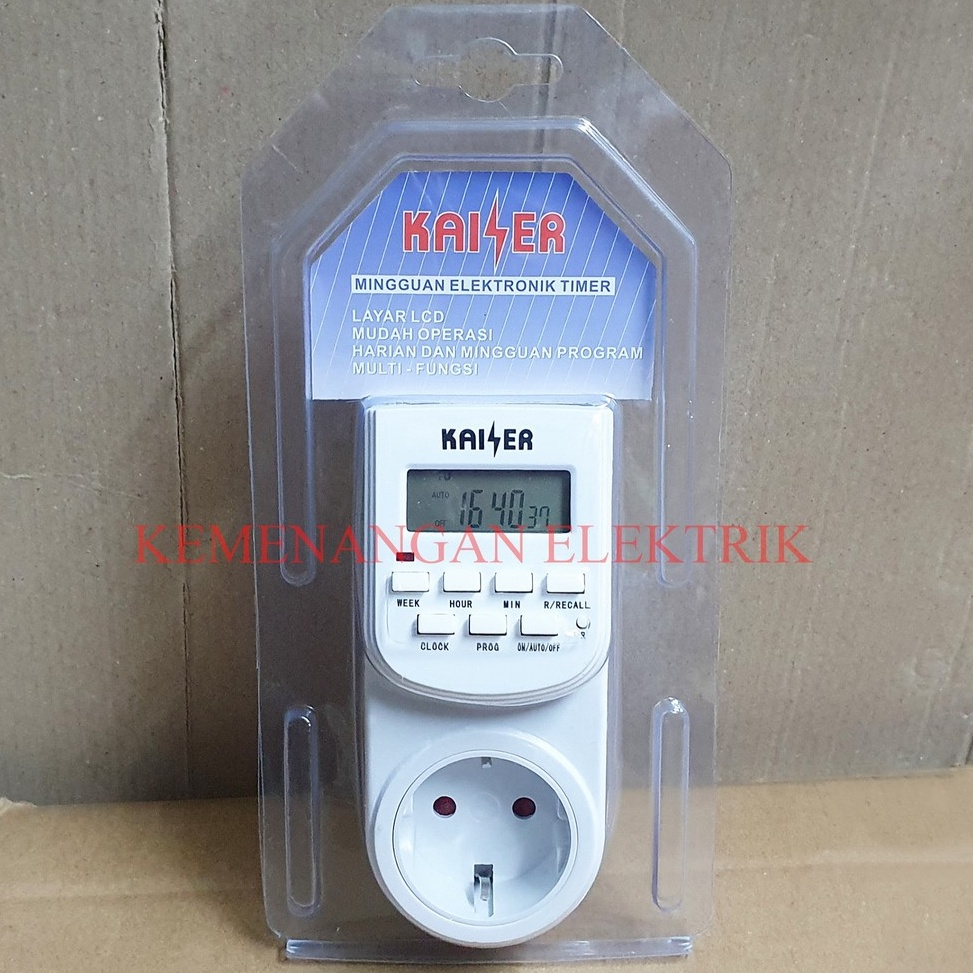 Jual ti KAISER STOP KONTAK TIMER DIGITAL LISTRIK ALAT PENGATUR WAKTU ...