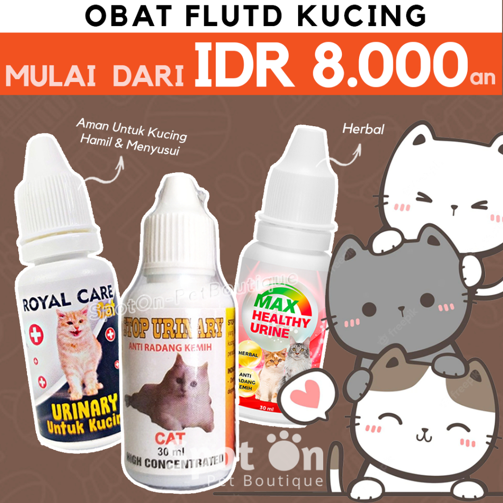 Jual Obat FLUTD / Anti Radang Kemih / Susah Kencing Kucing (KS) | Obat ...