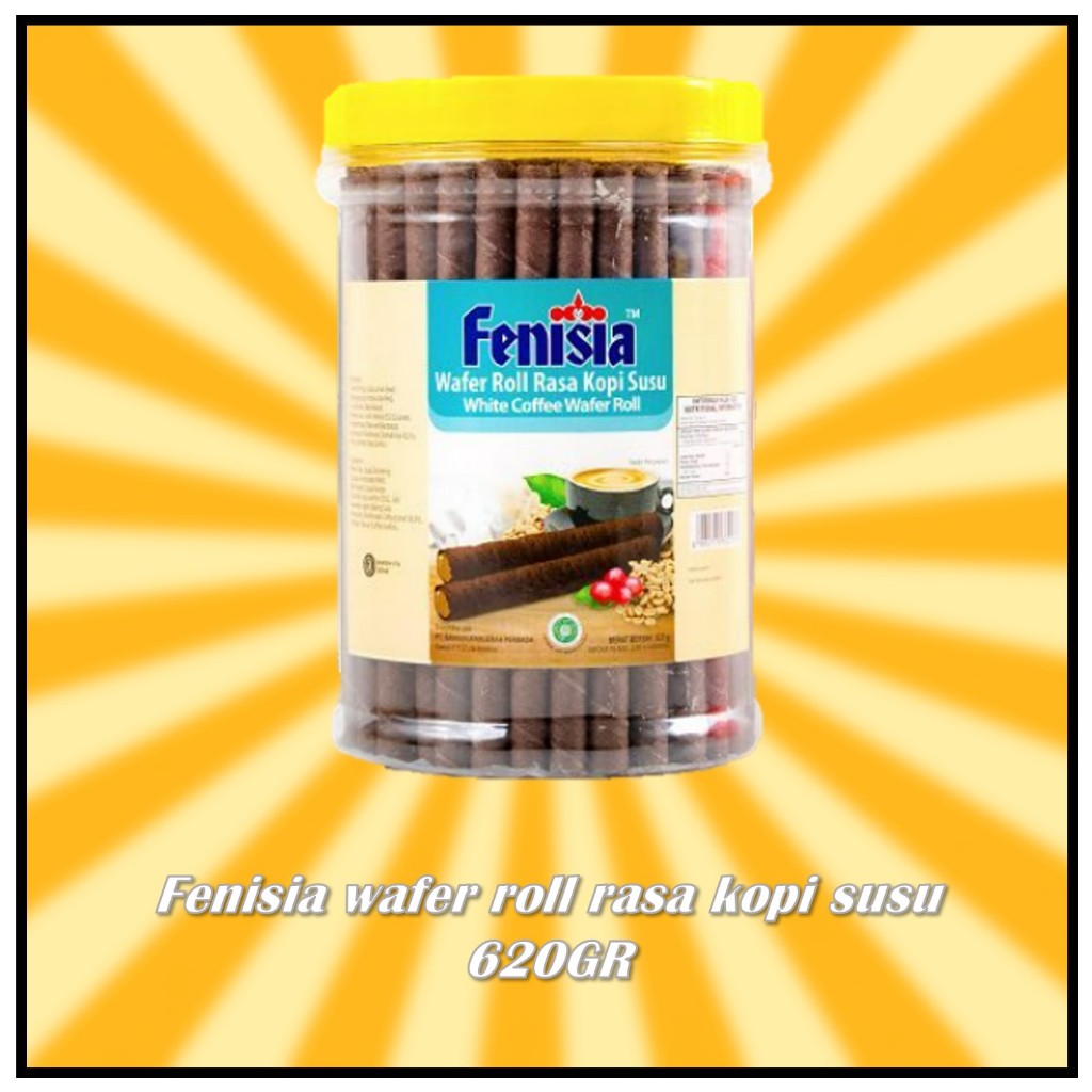 Jual Fenisia wafer roll rasa kopi susu 620GR | Shopee Indonesia