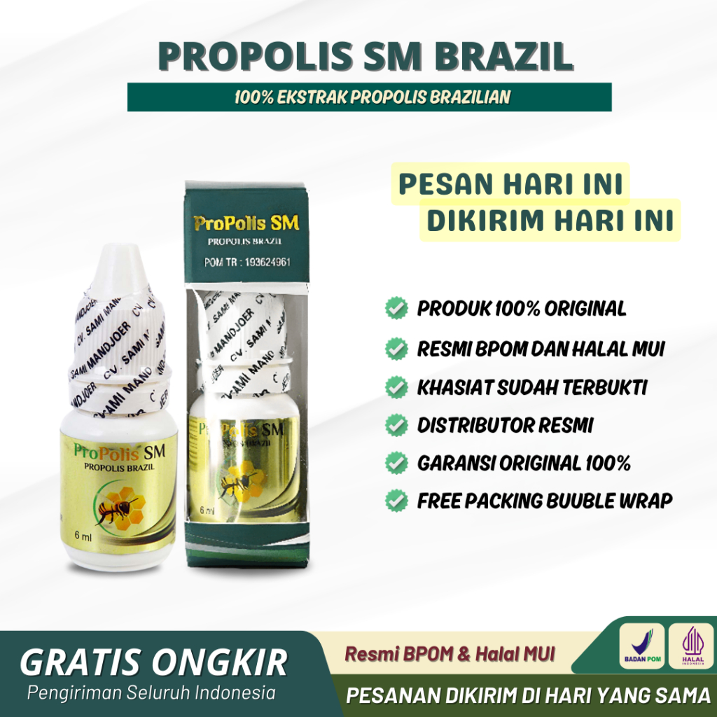 Jual Propolis Sm Brazil Obat Herbal Alami 100% Asli Dan Original Siap ...