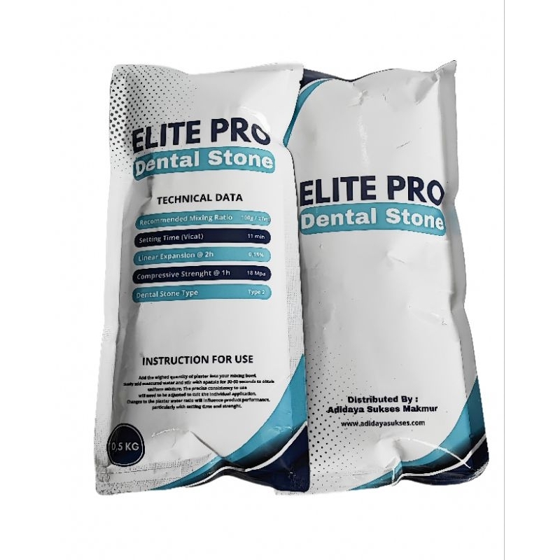 Jual Gips Biru Type II (0.5KG), Dental Stone Elite Pro (New), Bahan ...