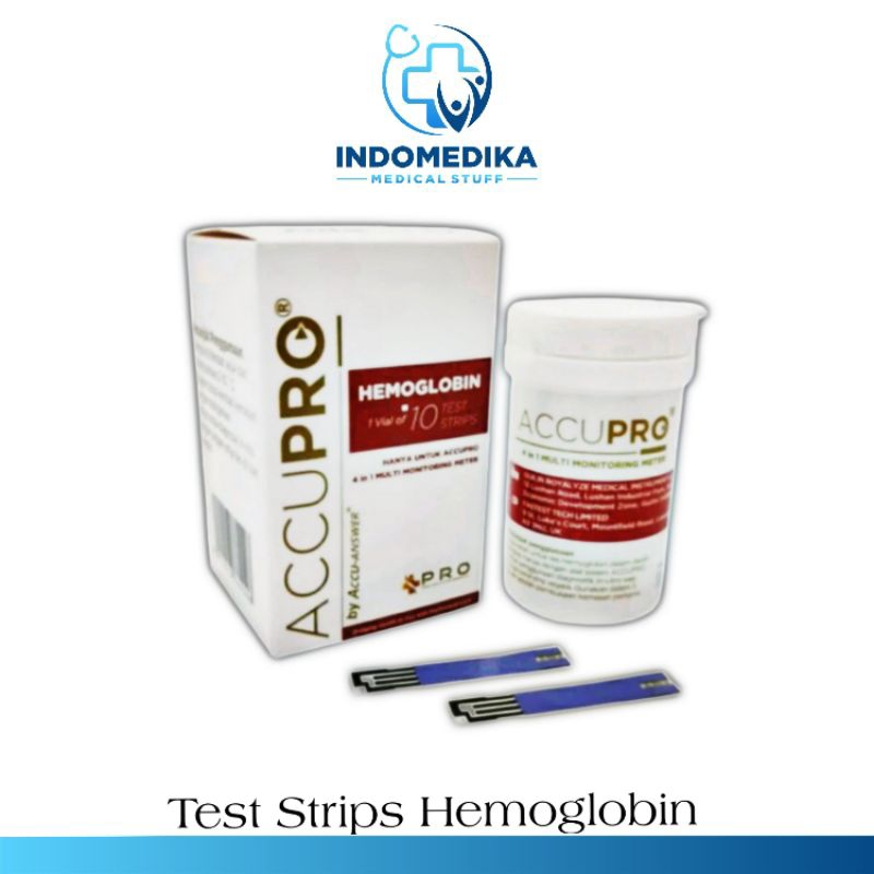 Jual Strip Hemoglobin Accupro / Strip HB Accupro / Hemogoblin accupro ...