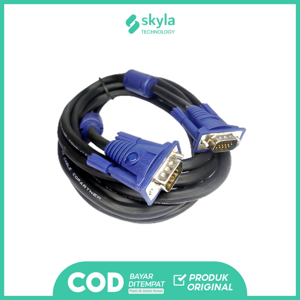 Jual KABEL VGA 5 METER Support all monitor (No delay) | Shopee Indonesia