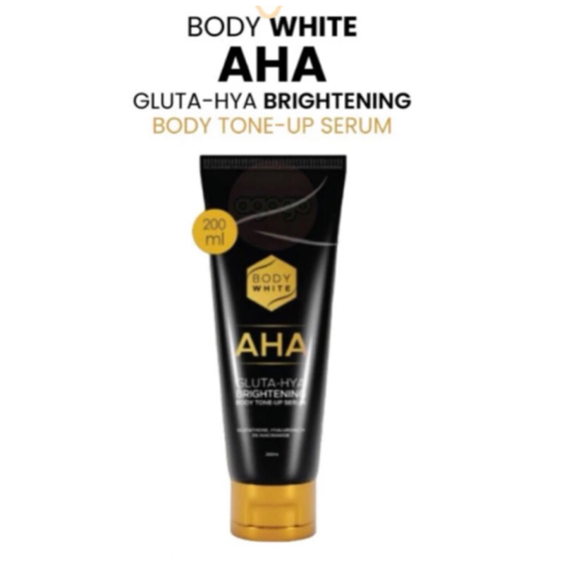 Jual Body White AHA Gluta-Hya Brightening Tone Up Serum 200 ml | Shopee ...
