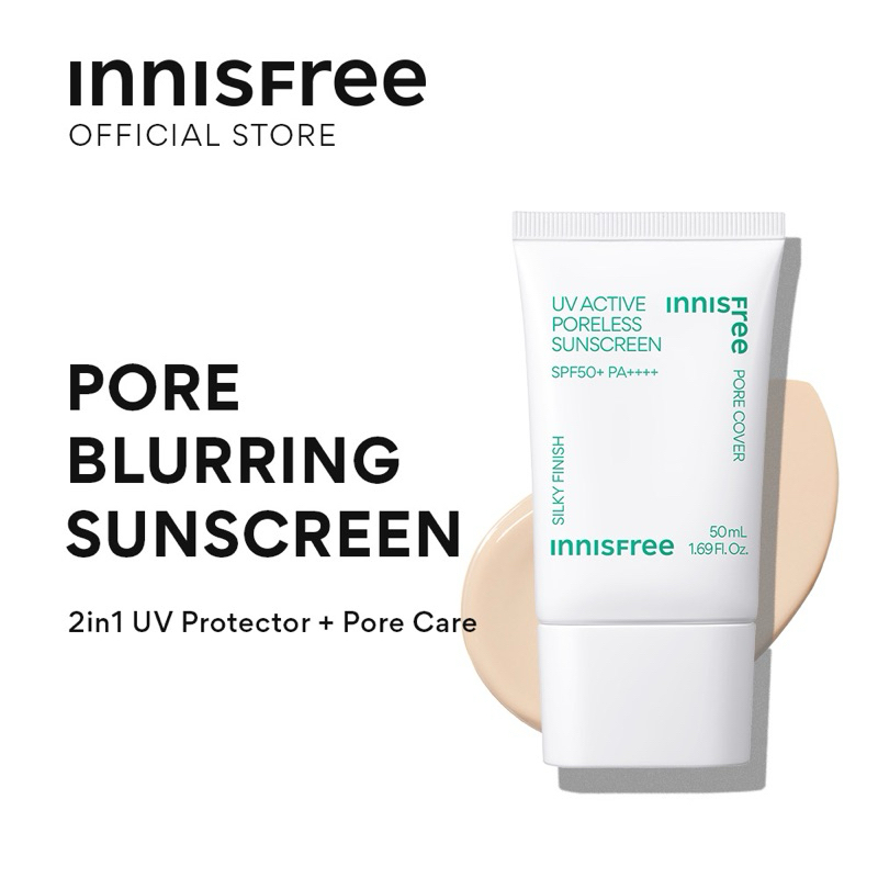 Jual Innisfree UV Active Poreless Sunscreen SPF50+ PA++++ 50ml | Shopee ...