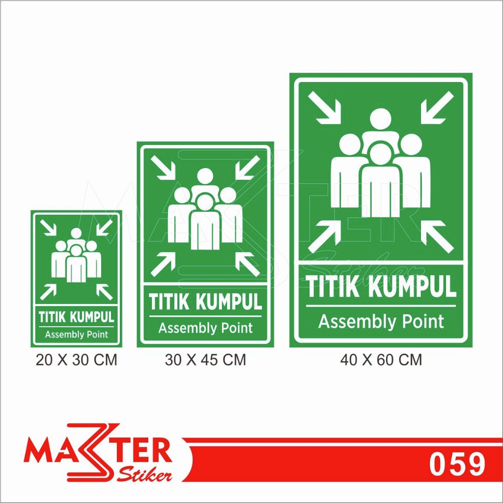 Jual 059 - Stiker Titik Kumpul, Titik Berkumpul, Sticker Vinyl, Premium ...