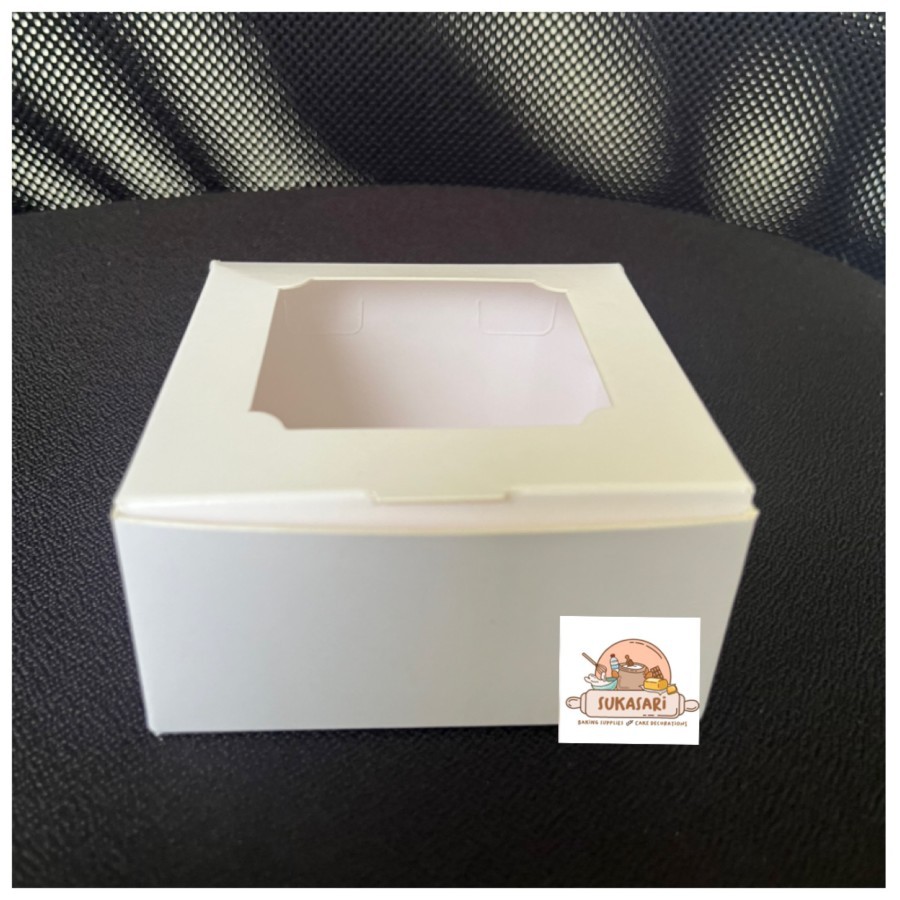 Jual Dus ivory mika 10x10x5 cm putih 10 pc pack cake box snack box ...