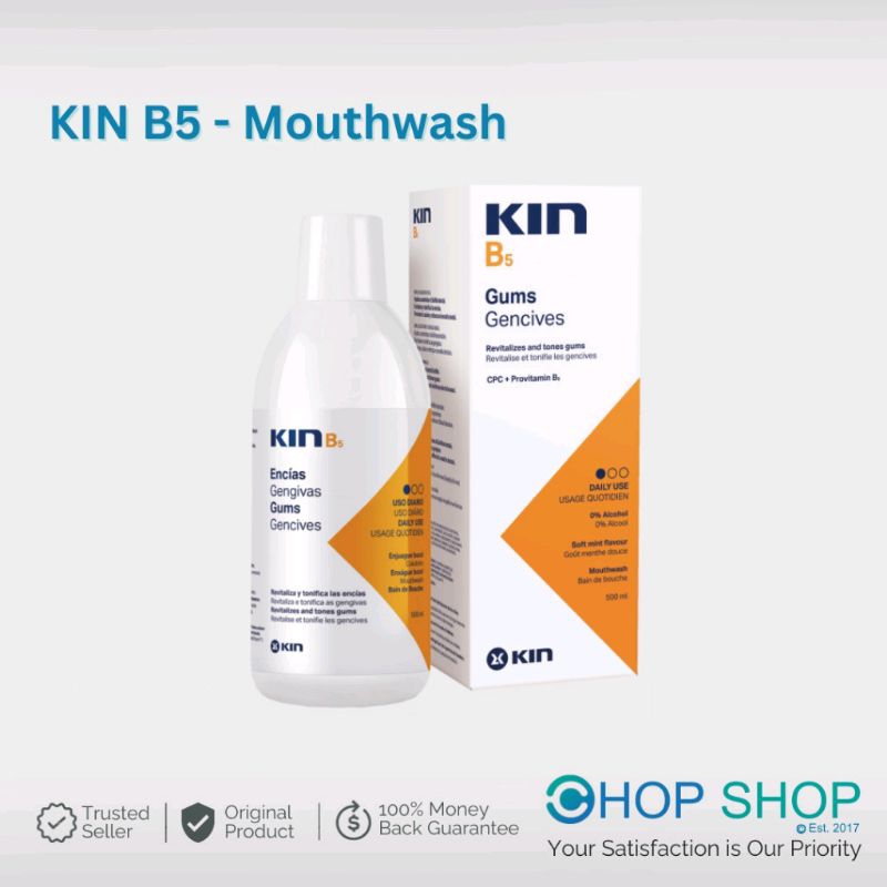 Jual Obat Kumur Kin B5 - Mouthwash kin b5 cpc provitamin b5 anti radang ...