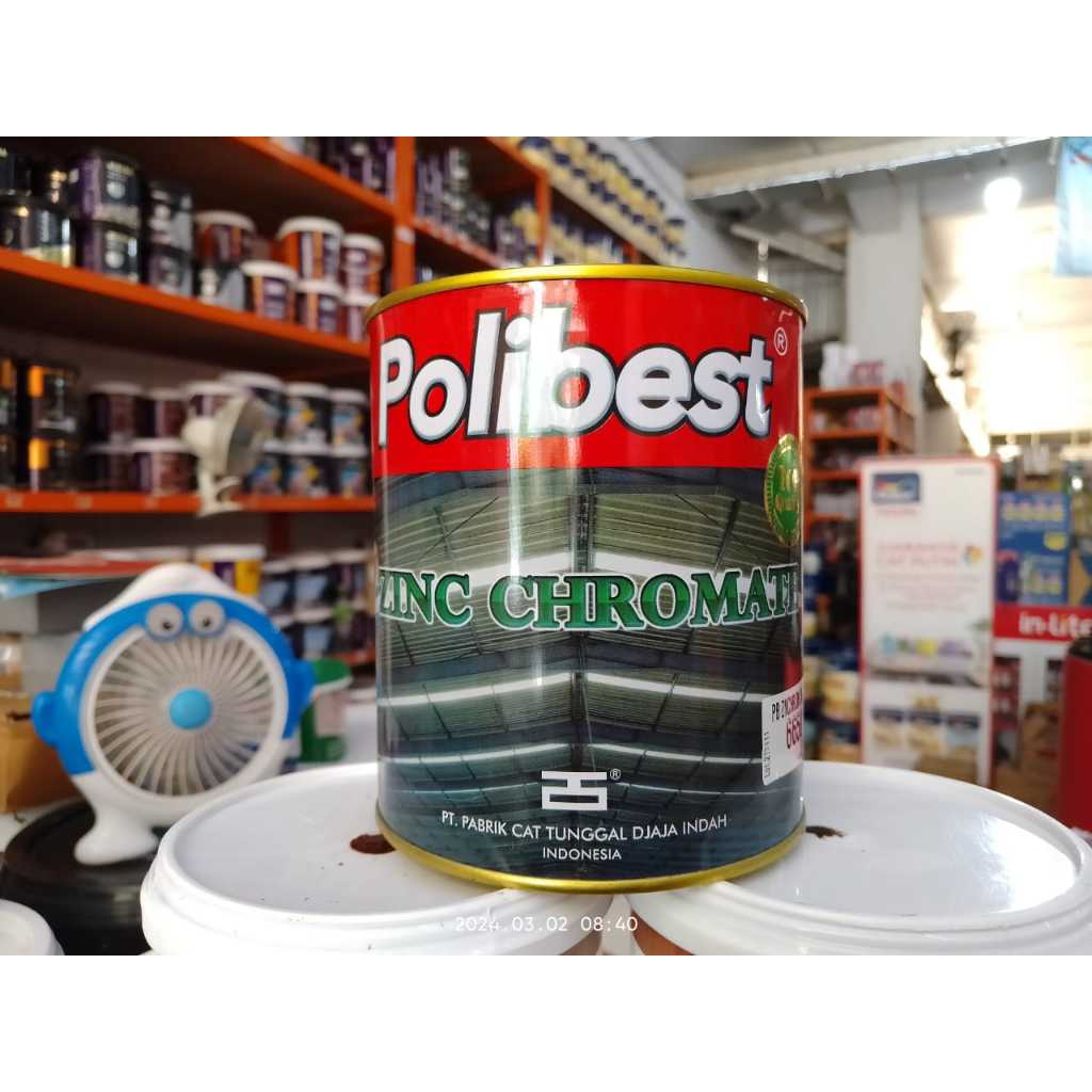 Jual Polibest Zinc Chromate 1 KG / Cat Dasar Meni Besi | Shopee Indonesia