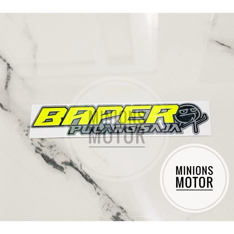 Jual stiker baper pulang aja viral motor | Shopee Indonesia