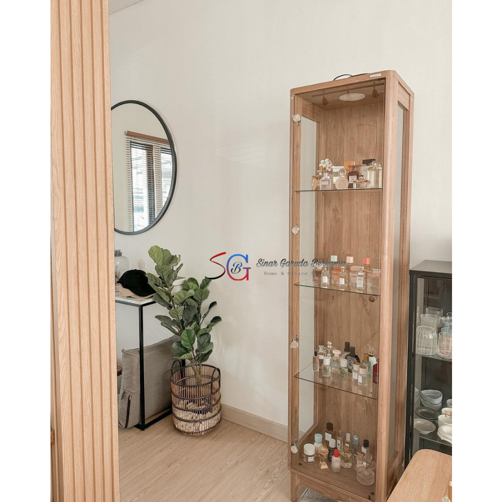 Jual LEMARI HIAS / LEMARI PAJANGAN / RACK DISPLAY KACA MINIMALIS ...