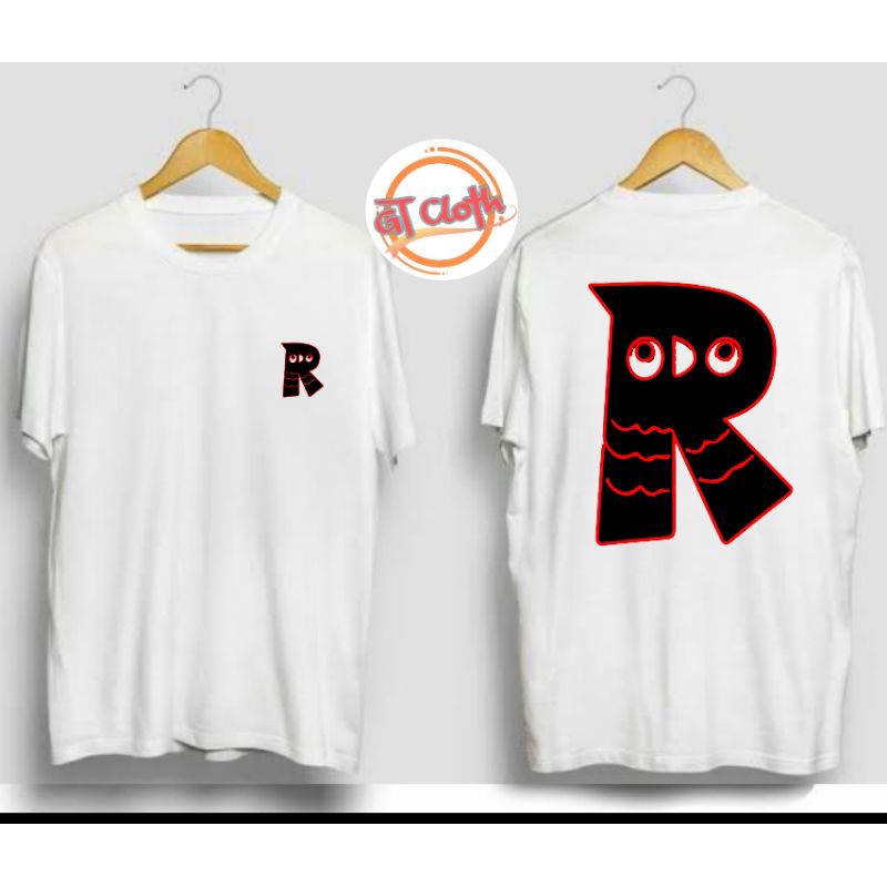 Jual LOGO Inisial Nama Huruf R Cute Monster Baju Kaos Distro Premium ...