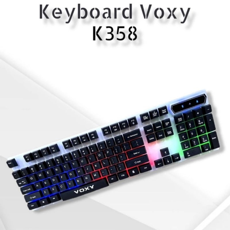 Jual KEYBOARD GAMING VOXY ASTRO K358 LED RGB | Shopee Indonesia