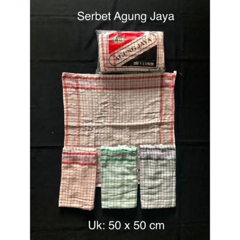 Jual Ready Medan- serbet agung jaya 12 pics/serbet lap meja makan ... Jual Ready Medan- serbet agung jaya 12 pics/serbet lap meja makan ...