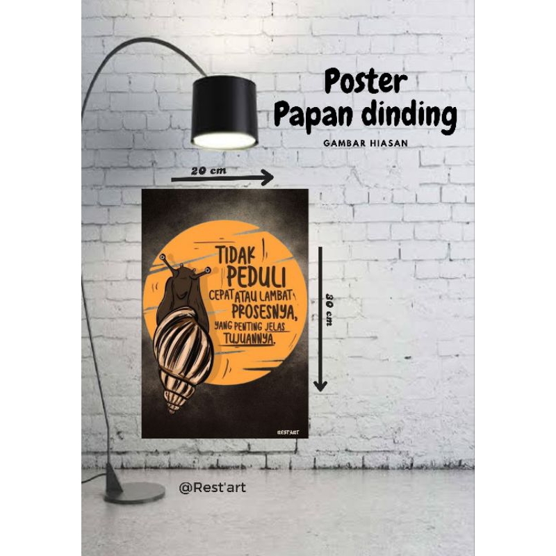 Jual POSTER PAPAN DINDING GAMBAR QOUTES ART | Shopee Indonesia
