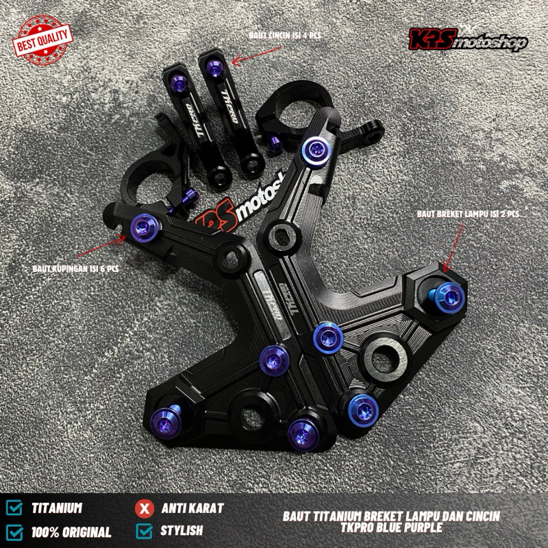 Jual BAUT SAJA (TANPA KUPINGAN DAN CINCIN) TITANIUM BLUE PURPLE ...