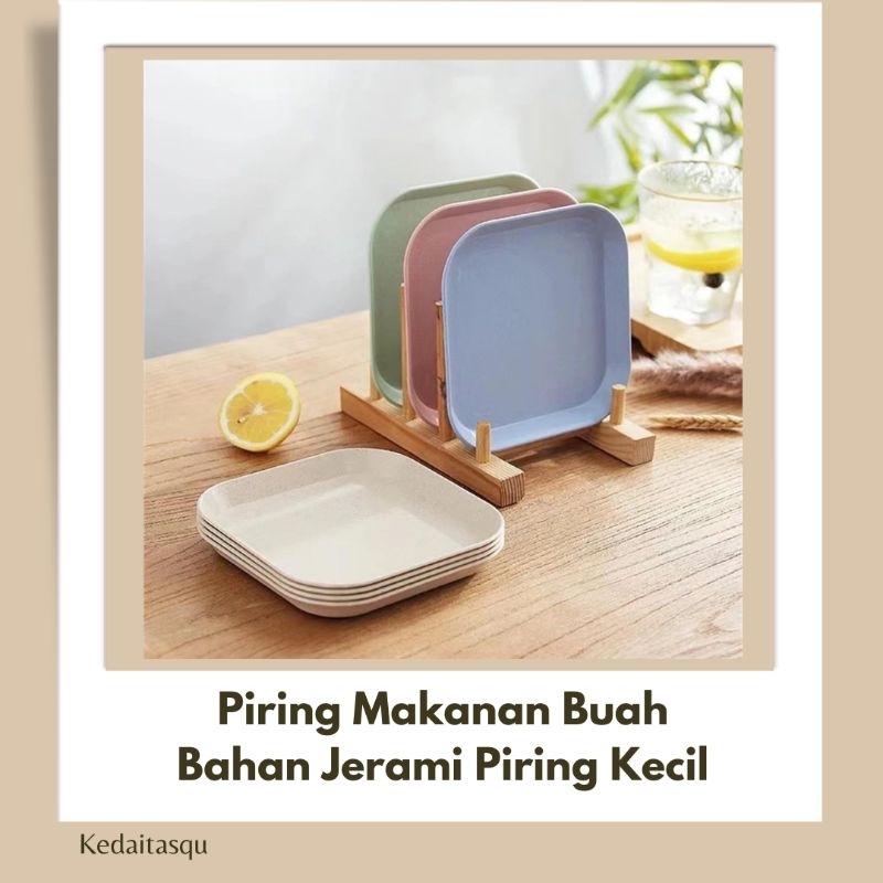 Jual Piring Makanan Buah Piring Kecil Bahan Jerami Souvenir Piring ...