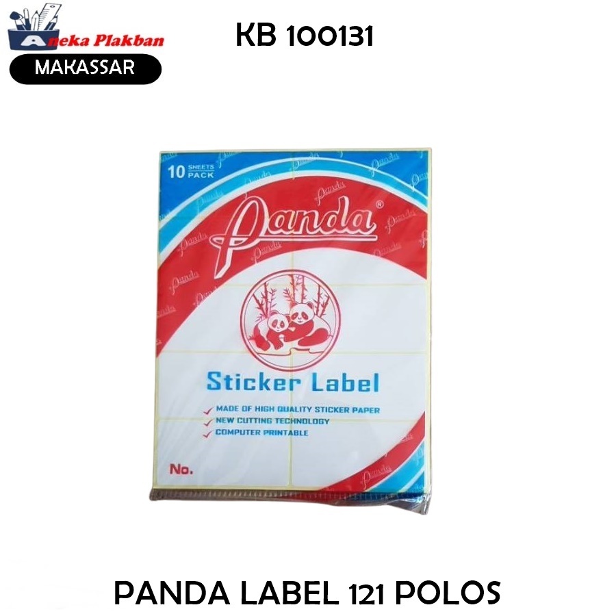Jual [1BKS/10LBR] PANDA LABEL UNDANGAN LABEL NAMA STIKER | Shopee Indonesia