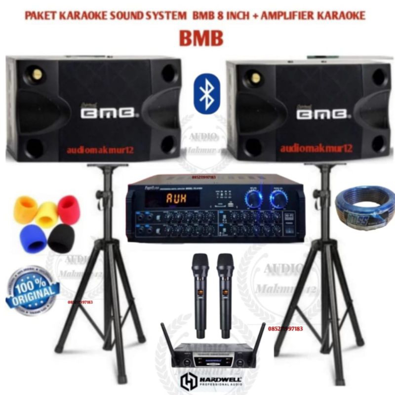 Jual Speaker Profesional BMB Pasif 8inch Komplit Amplifier Firstclass ...