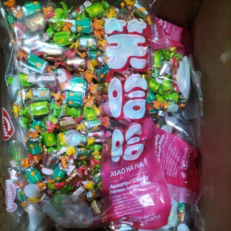 Jual permen xiao haha 500 gram naraya/permen rasa buah | Shopee Indonesia