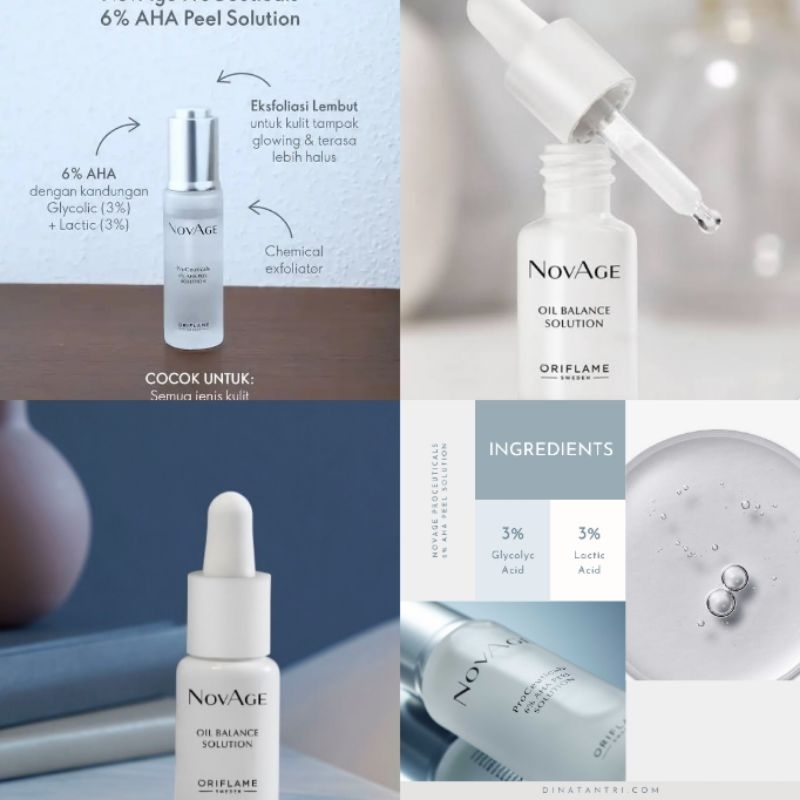 Jual Novage ProCeuticals 6% AHA Peel Solution/Novage Oil Balance ...