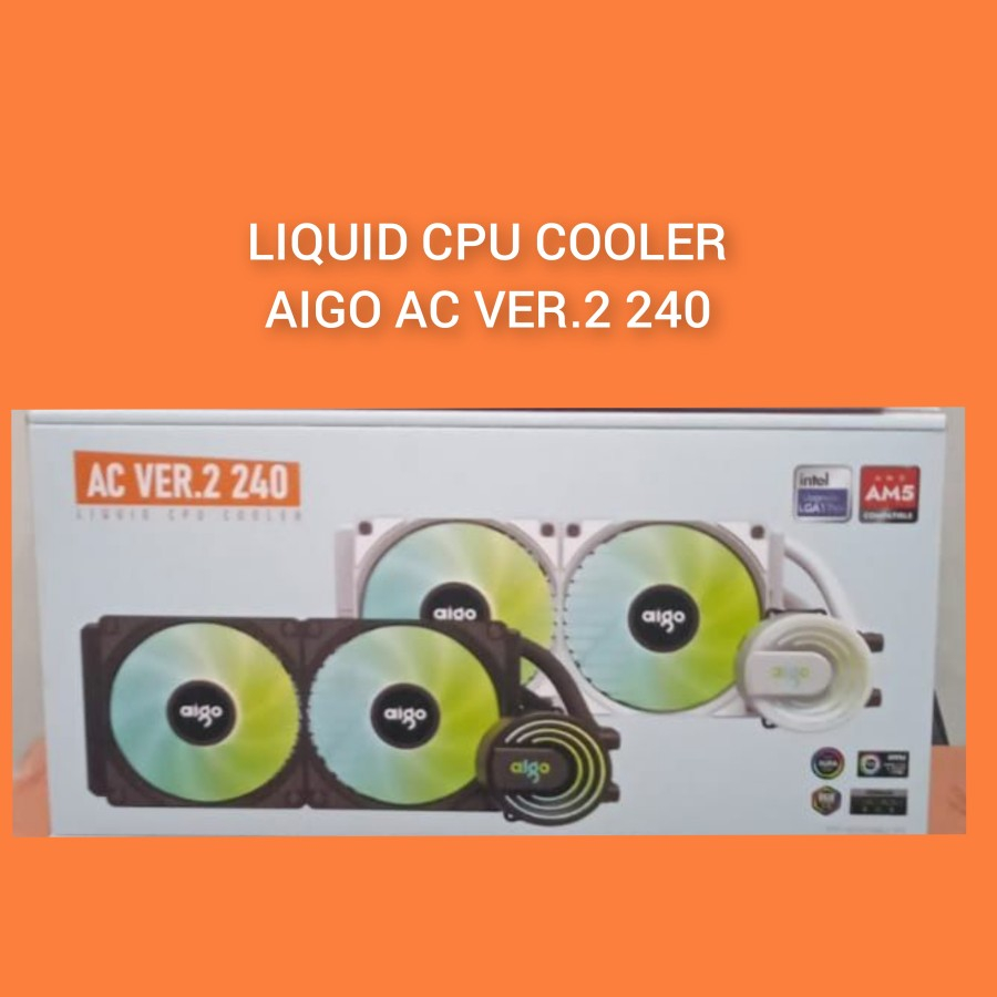 Jual LIQUID CPU COOLER AIGO AC VERSI.2 240 ( WHITE ) | Shopee Indonesia