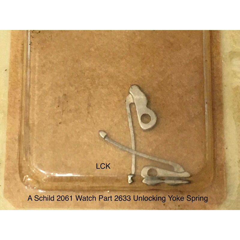 Jual A Schild 2061 2066 Watch Part 2633 Unlocking Yoke Spring / A ...