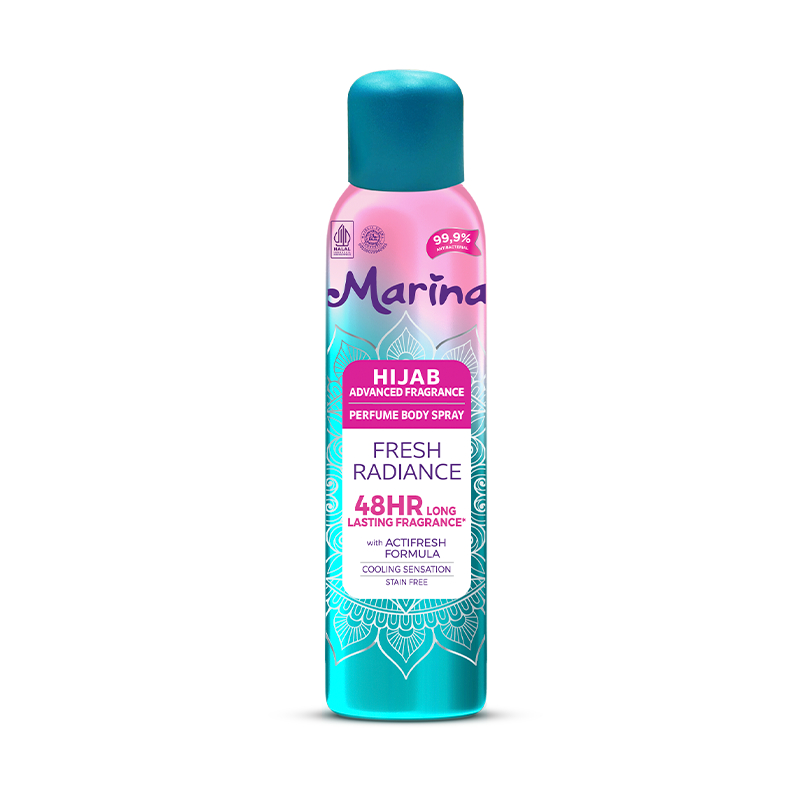 Jual Marina Hijab Advanced Fragrance Perfume Body Spray 150Ml | Shopee ...