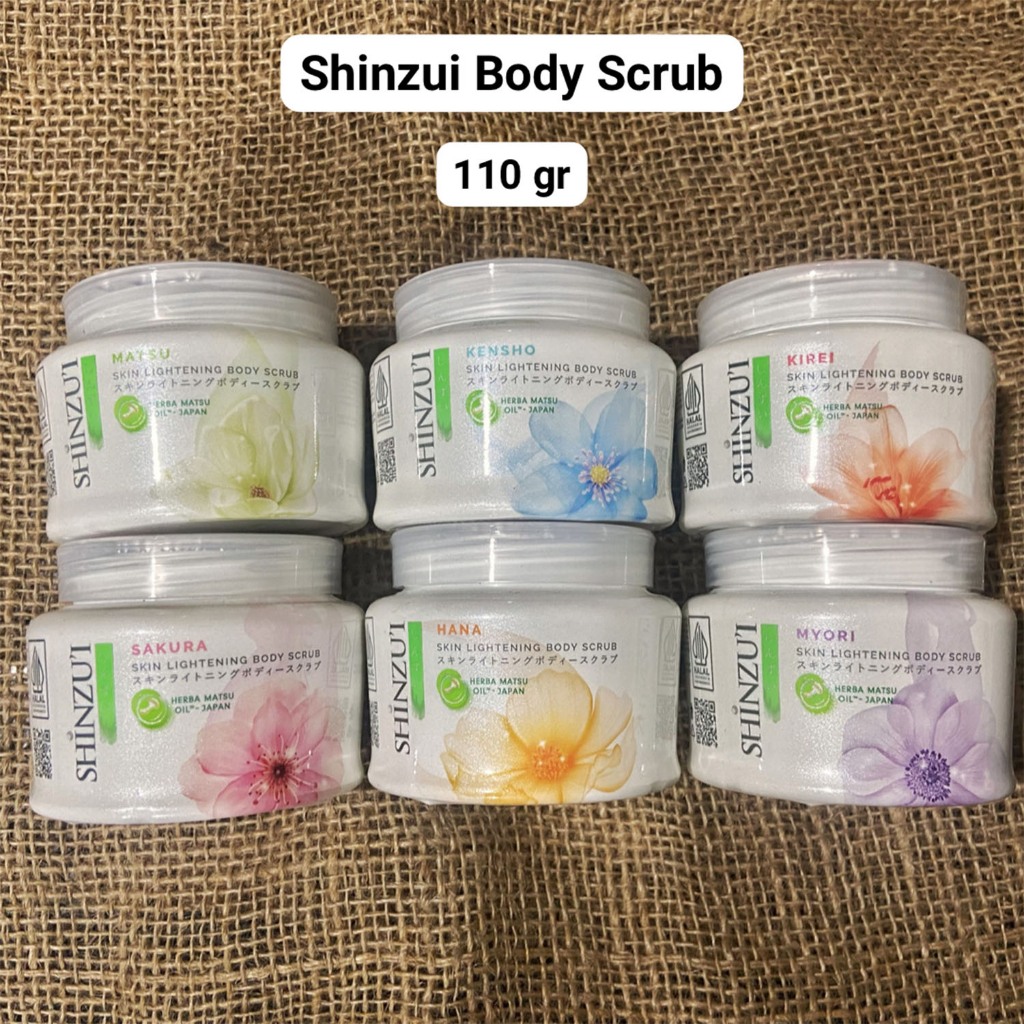 Jual Lulur Shinzui Body Scrub Badan Skin Lightening 110gr BPOM | Shopee ...