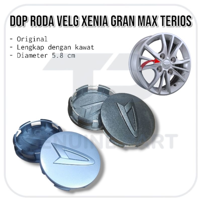 Jual Dop tutup roda velg Daihatsu Xenia Gran max Terios original ...
