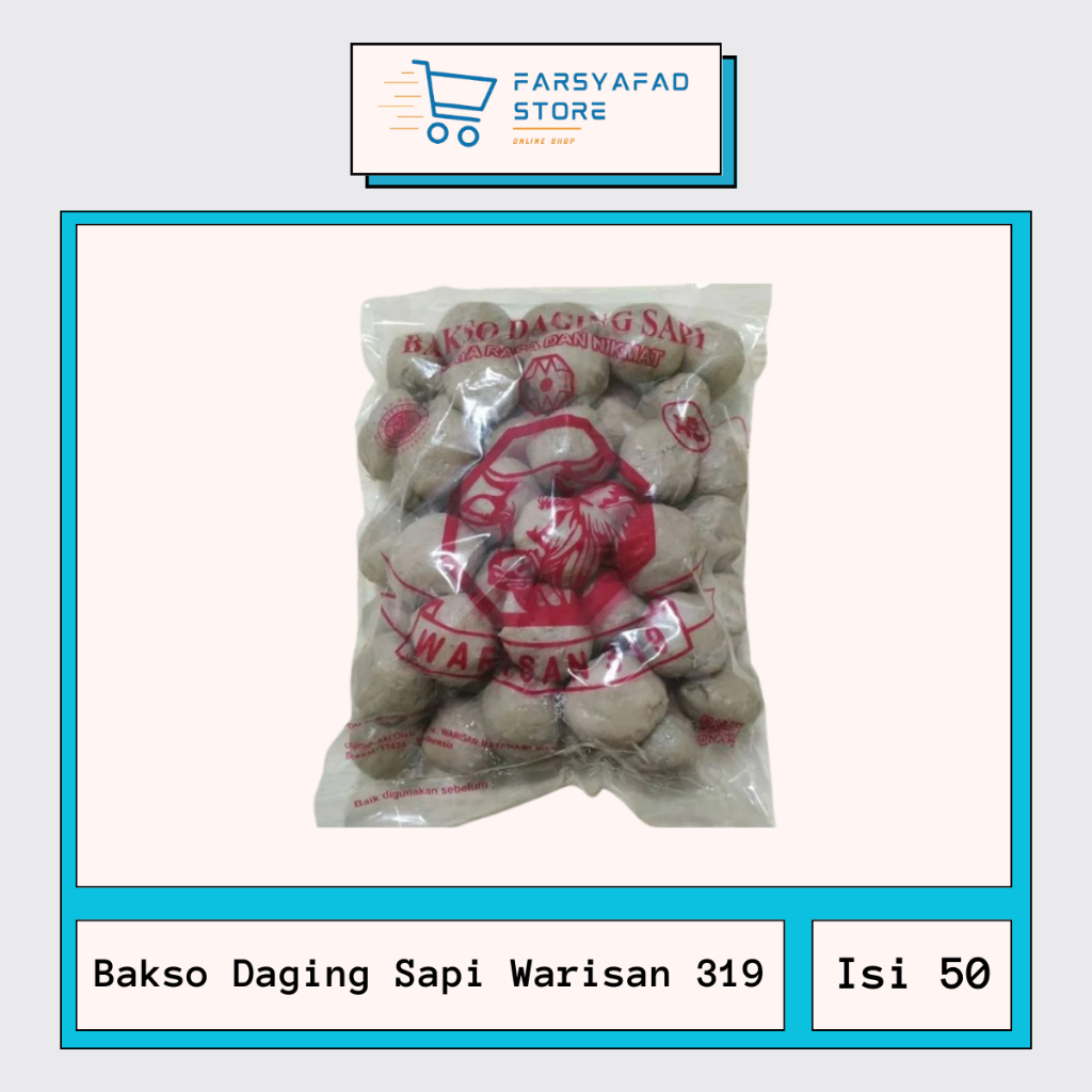 Jual Bakso Warisan 319 / Bakso Daging Sapi Super Warisan 319 Isi 50 ...