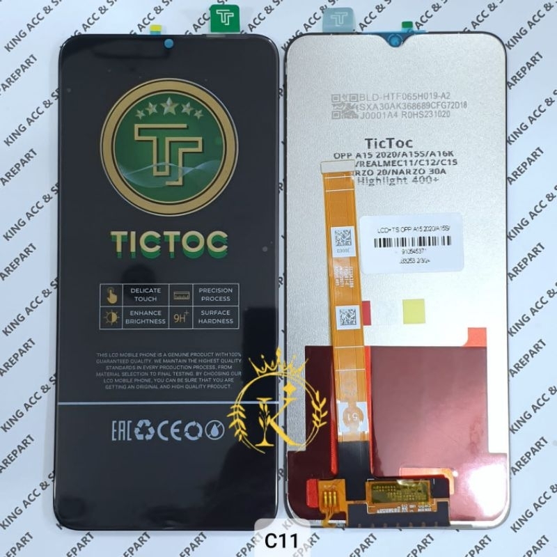 Jual TICTOC LCD TOUCHSCREEN OPPO A15 2020 / A15S / A16K / A16E / REALME ...