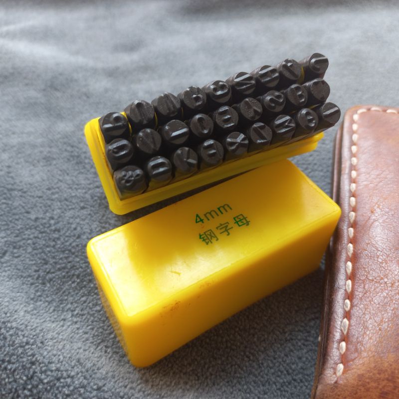 Jual Leather Punch Metal Stamp Letter Alphabet Number - Stempel ...