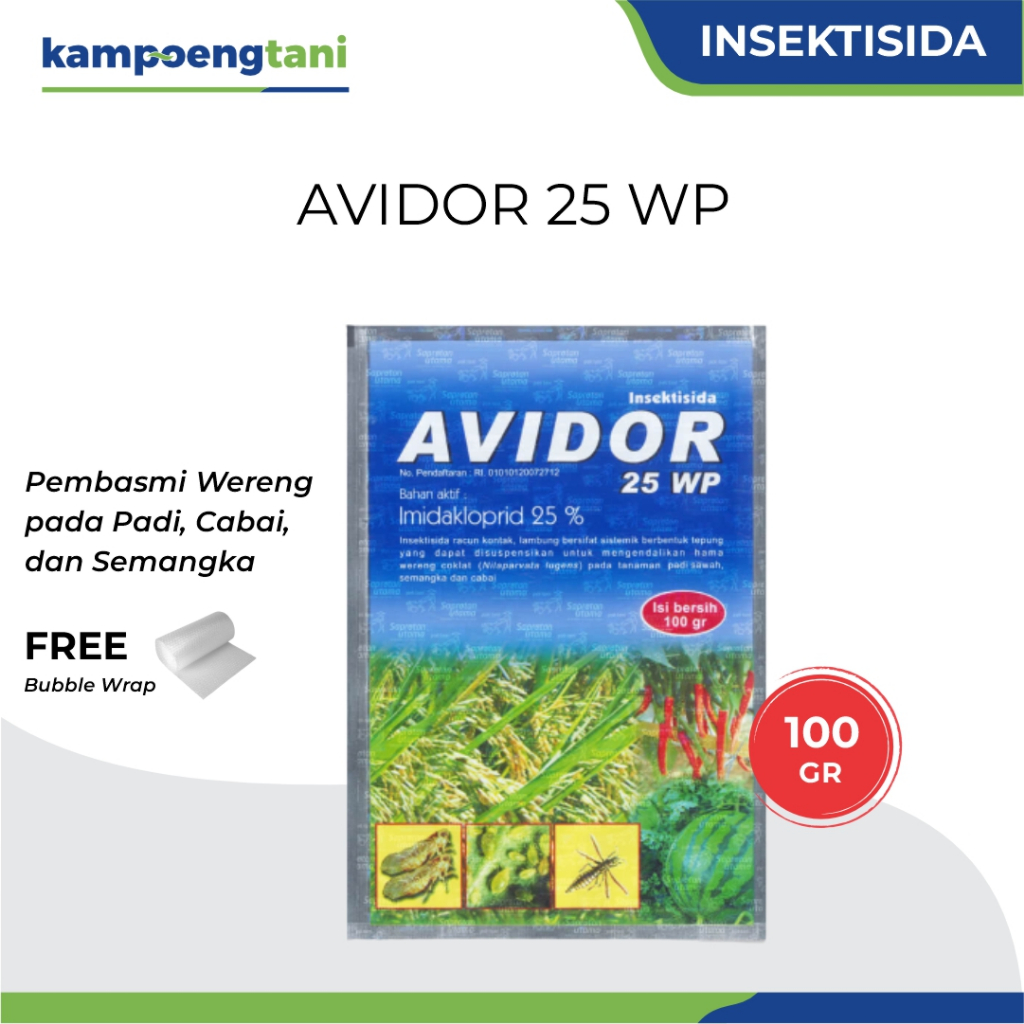Jual Kampoeng Tani - Avidor 25WP 100gr Insektisida Sistemik Pembasmi ...