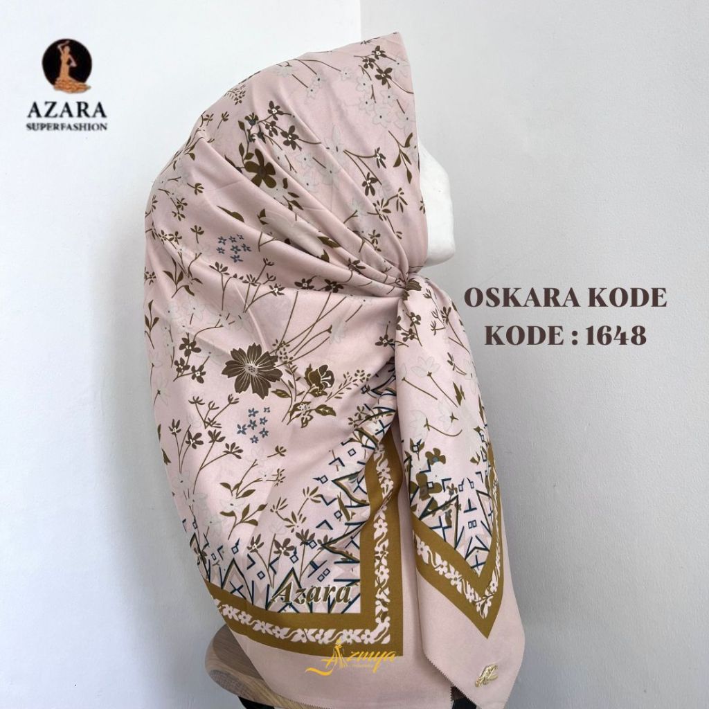 Jual Azara Motif part 1 Scarf Kerudung Hijab Segi Empat (Voal Motif ...