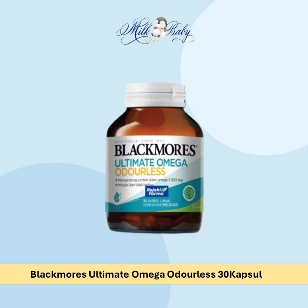 Jual Blackmores Ultimate Omega Odourless Suplemen Minyak Ikan 30S ...