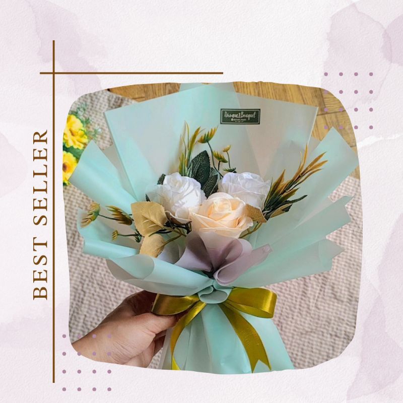 Jual Buket Bunga Artificial / Buket Bunga Sempro / Buket Wisuda / Gift ...