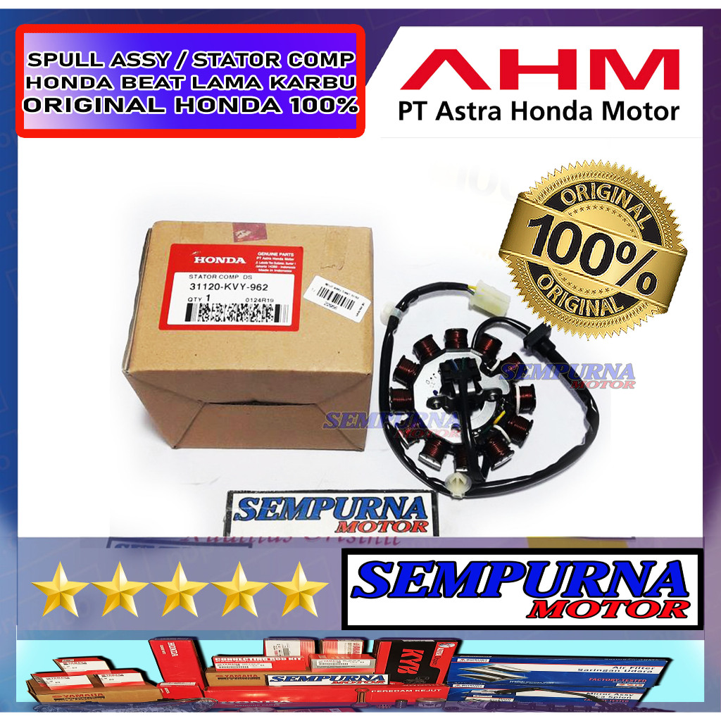 Jual 31120-KVY-962 Spull Sepul Assy Komplit Stator Comp Beat Lama Karbu 100% Original Honda Asli ...