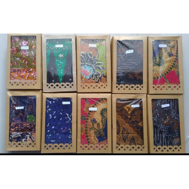 Jual KAIN BATIK WARNA WARNI bonus kemasan box cantik | Shopee Indonesia